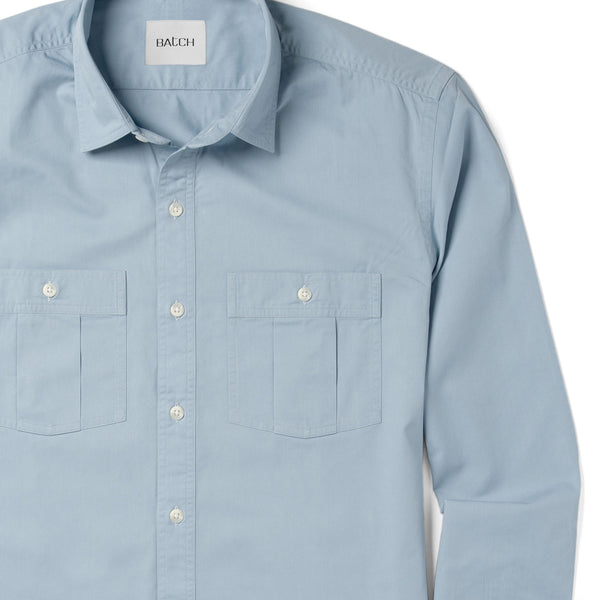 Men's Utility Shirt - Craftsman in Pale Blue Twill | Batch