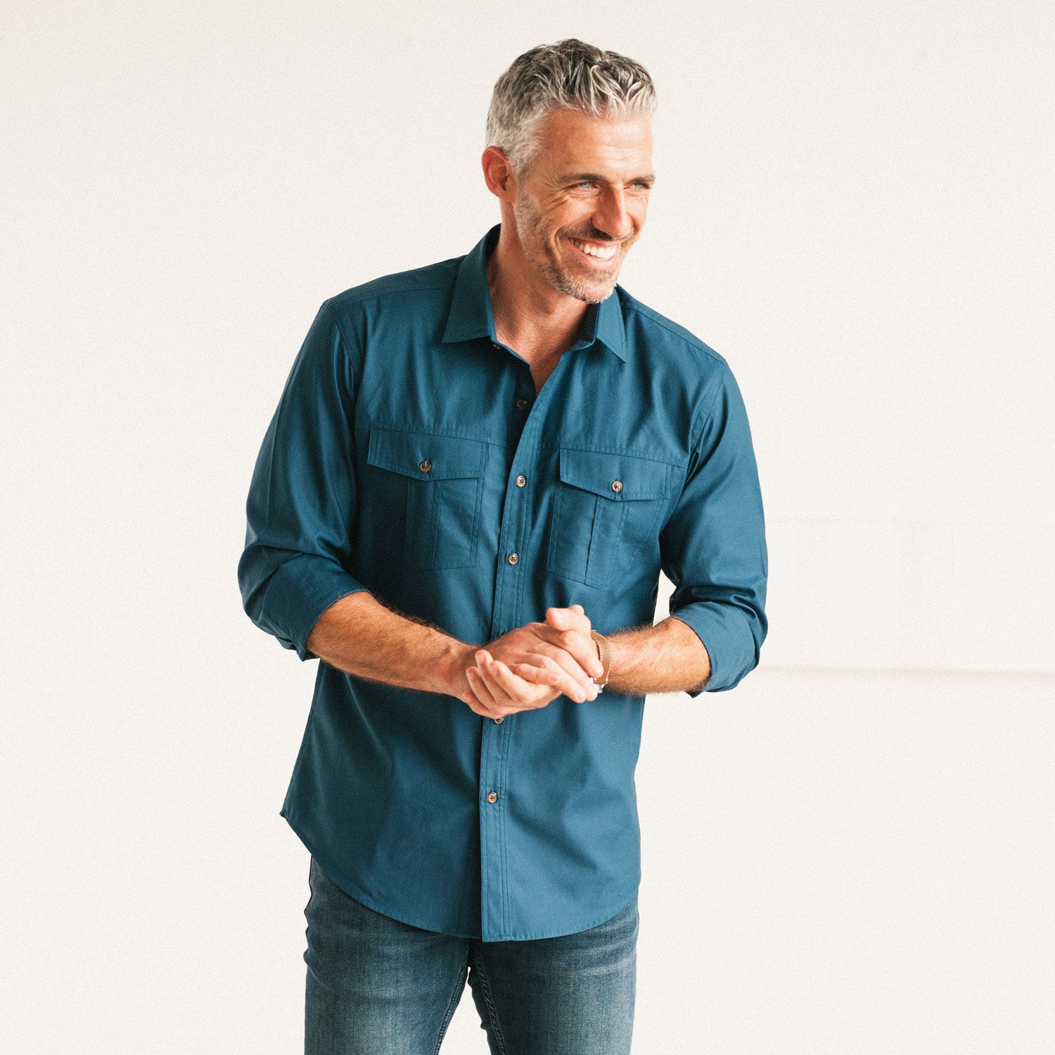 Men's Utility Shirt - Primer in Cobalt Blue | Batch