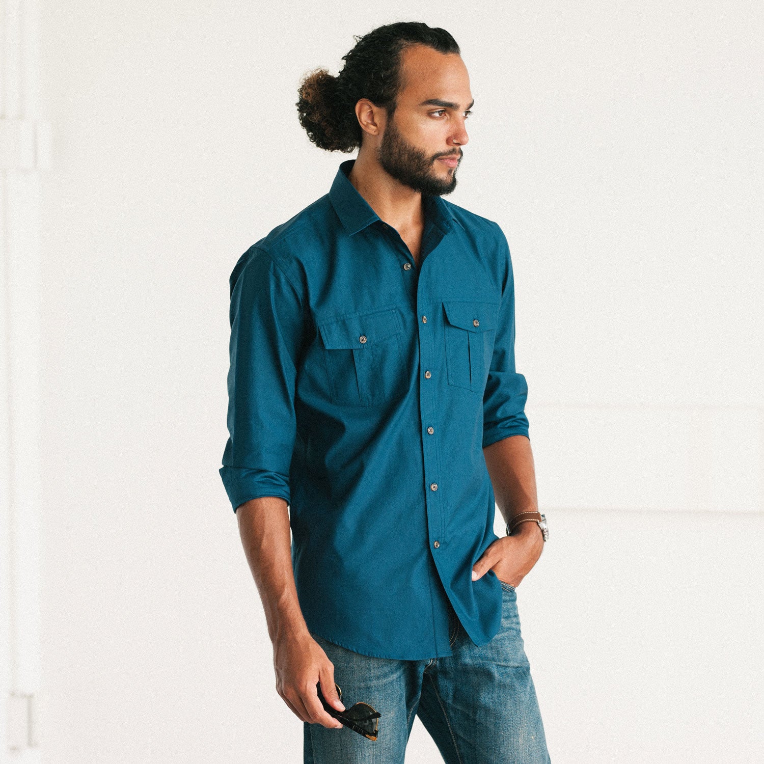 Men's Utility Shirt - Primer in Cobalt Blue | Batch