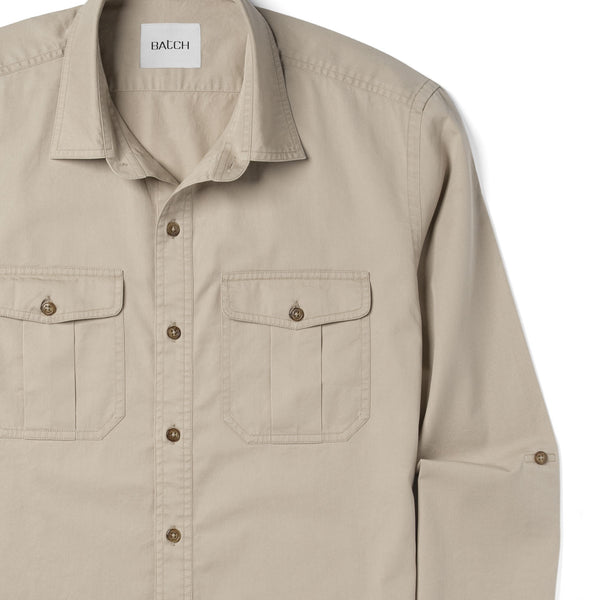 Men's Utility Shirt - Work in Desert Sand Twill | Batch